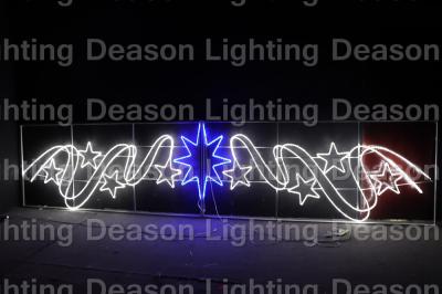China led decoration street christmas star lights for sale