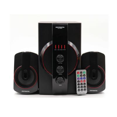 China remote control 2.1 Computer sd fm radio bluetooth Speaker System subwoofer audio speaker with customized for sale