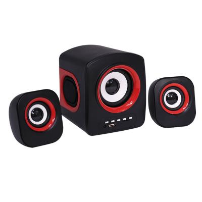 China most powerful desktop stereo 2.1 usb computer bluetooth speaker with Elastic Diaphragm for sale
