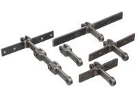 China Fire Resistant Drop Forged Chain Scraper Conveyor Chains 250mm Pitch 200kN Breaking Force for sale