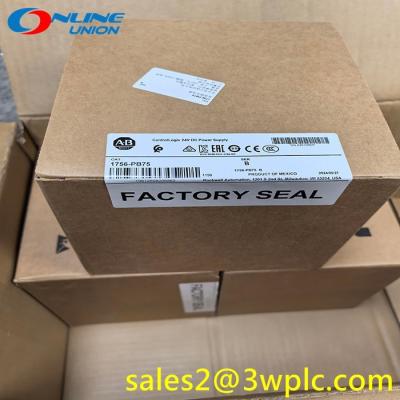 China 1756-PB75 Allen Bradley Power Supply,ControlLogix,DC,18 32V DC Input,5V at 13 A Output for sale
