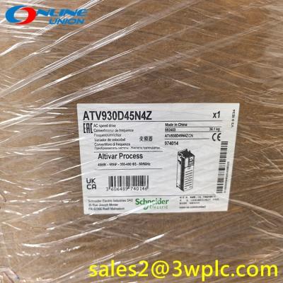 중국 ATV930D45N4Z Schneider Altivar 930 45kW 400V IP55 삼상 가변 속도 드라이브 (중부하 산업용 애플리케이션용) 판매용