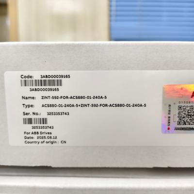 중국 3AXD50000183012 ABB 제어 장치 판매용