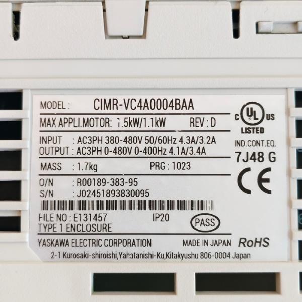 Quality CIMR-VC4A0004BAA YASKAWA compact AC drive for sale