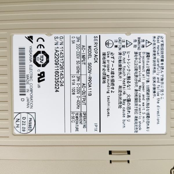Quality SGDV-R90A11B YASKAWA high-performance servo drive for sale