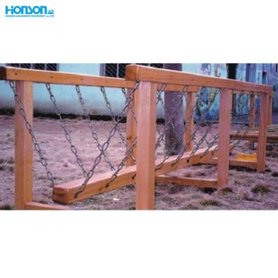 China Hot sale Wooden One tree swinging bridge Amusement Equipment Outdoor Playground for Children for sale
