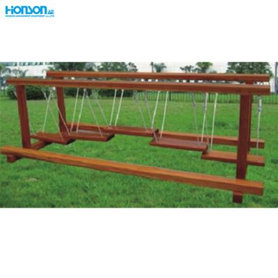 China Hot sale Wooden Thrilling swing bridge Amusement Equipment Outdoor Playground for Children for sale