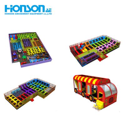 China customized colorful Trampoline Park kids Amusement Equipment funny Indoor Playground for Children for sale