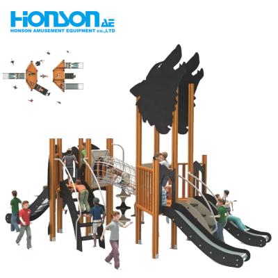 China kids slide set Funny Children colorful outdoor Playground Amusement Equipment for sale for sale