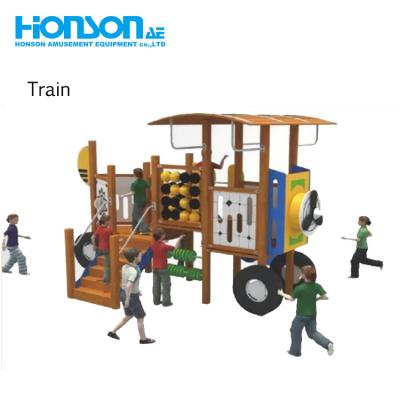 China Hot sale customzied woode slide outdoor Playground Children Amusement Equipment for kids for sale