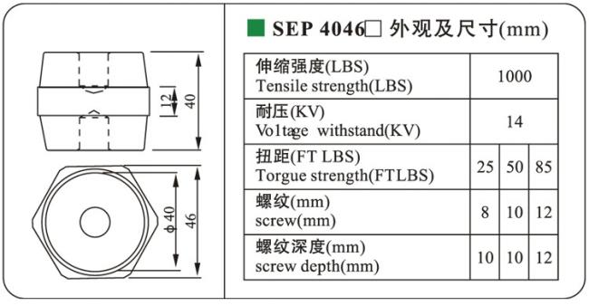 hexagonal type insulator