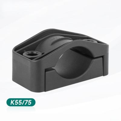China K55/75 Single Cable Cleat Nylon Single-Core Cable Clamp Clip Fastener PA66 Holder Electrical Cable Cleat for sale