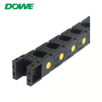 China H25x25 Bridge Yellow Strength Plastic PA66 Towing Cable Chain for sale