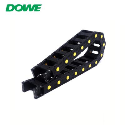 China H20x25 Bridge Yellow Strength PA66 Material Cable Track Towing Chain for sale