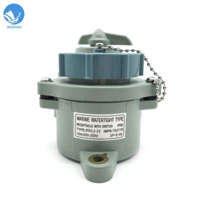 China Boot Marine Electrical Plugs And Sockets zonder Slot die Apparaat aan de grond zetten Te koop
