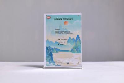 China Advertising Horizontal Vertical T Shape Magnetic Acrylic Sign Holder A4 Tabletop Menu for sale