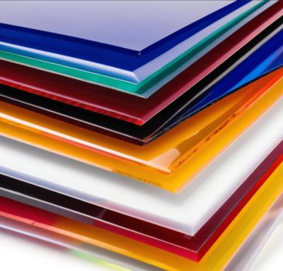 China 20mm Colored Clear Acrylic Sheet for Cosmetic Display & Jewelry Storage for sale