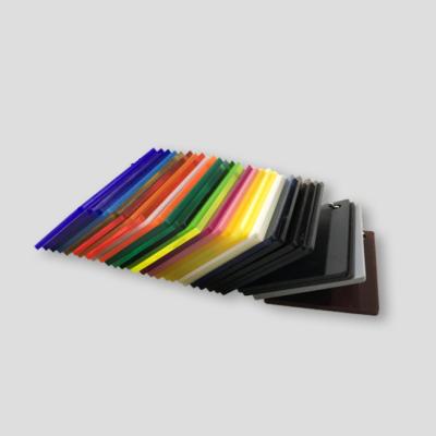 China Colored Acrylic Sheet 18mm Matte Scratch Resistant Panel for Clothing Store Fitting Room for sale