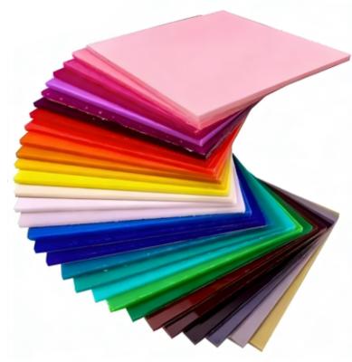 China Colored Acrylic Sheet 20mm Flexible Colored Acrylic Panel for DIY Craft Decoration for sale
