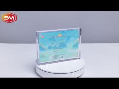 Sterk kristalhelder vierkant beeld magnetisch acryl fotoraam voor thuisbureau