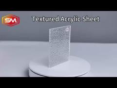 Folha acrílica texturizada transparente 3 mm 5 mm 6 mm PMMA listrada para decoração