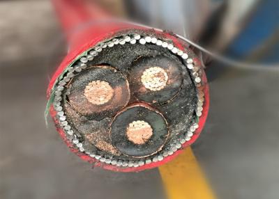 Cina 240mm 3 svuotano il multi PVC 33kv di SWA di Xlpe del cavo armato del centro del Cu 185sqmm in vendita