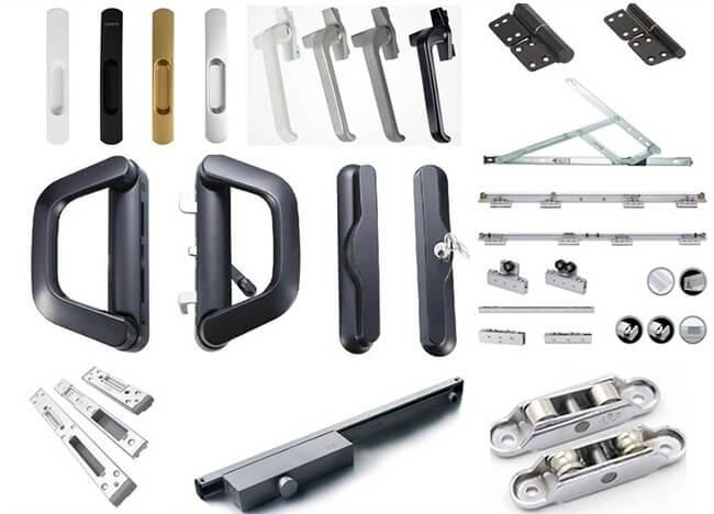 hardware della finestra di alluminio