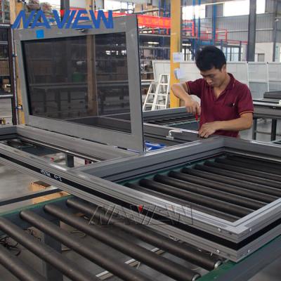 Cina Finestra di alluminio commerciale della stoffa per tendine della struttura di Windows della stoffa per tendine di vetro a livello in vendita