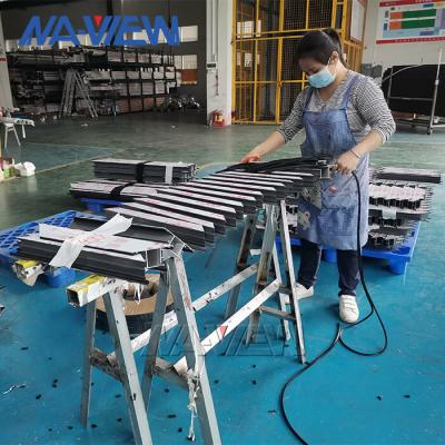 China Janela de batente fixa horizontal de 6063 janelas de batente de alumínio à venda
