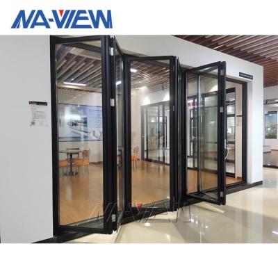 Cina Reticolato dello schermo della vetroresina delle porte di vetro di scivolamento di stile della fisarmonica di NAVIEW in vendita