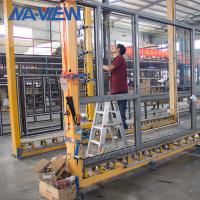 China NAVIEW Modern Custom Black Aluminium Single Hung Window for sale