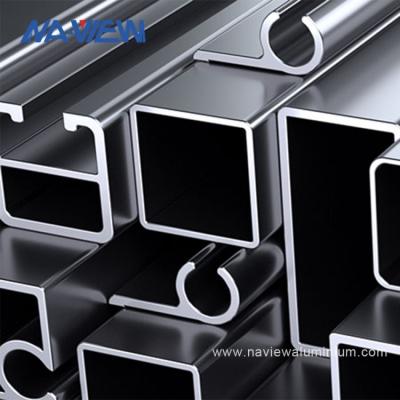 Cina profili di alluminio dell'estrusione di tubi di spessore di 0.60mm per costruzione in vendita