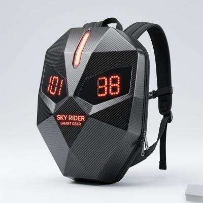 China Cyberpunk Hardshell Smart LED Backpack with Dual Programmable Screens, App Control, Perfect for Commuting and Tech Enthusiasts - SKY RIDER for sale