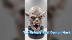 Realistic Demon Monster Mask | Scary Latex Horror Mask for Halloween Cosplay