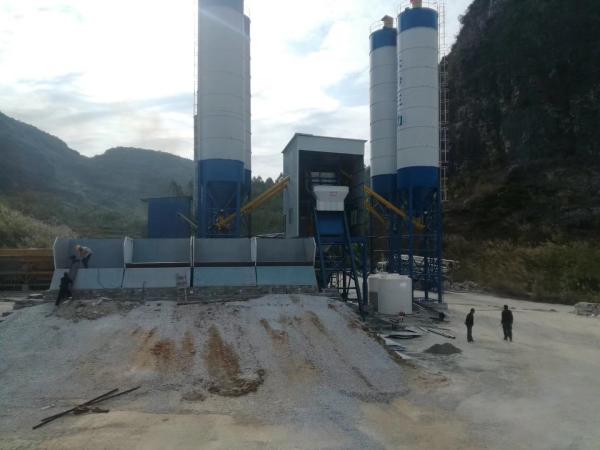 Quality Silo 180 Cbm Concrete Stationary Batching Plant Wet Batch Concrete Plant Mixer for sale