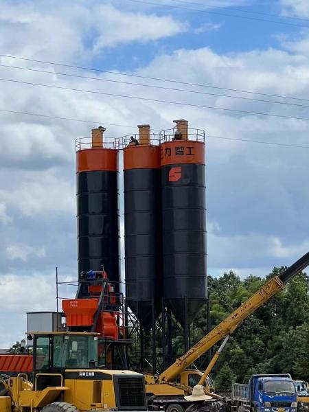 Quality Dry Mix Batching Concrete Mixing Plant Machine 100m3/H For Transporting Concrete for sale