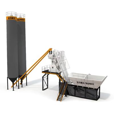 China Hzs25 M3/H Heavy-Duty Construction Concrete Batching Plant Tough Jobs Concrete Batching Plant for sale