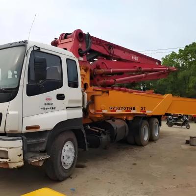 China Hydraulische Putzmeister Gebrauchtbetonpumpen Anhänger 121 Fuß Z-förmig zu verkaufen