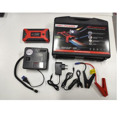 China 5400mAh Automobile 2 In 1 Jump Starter With Air Compressor 300A - 600A Portable Car Battery Charger Jump Starter for sale