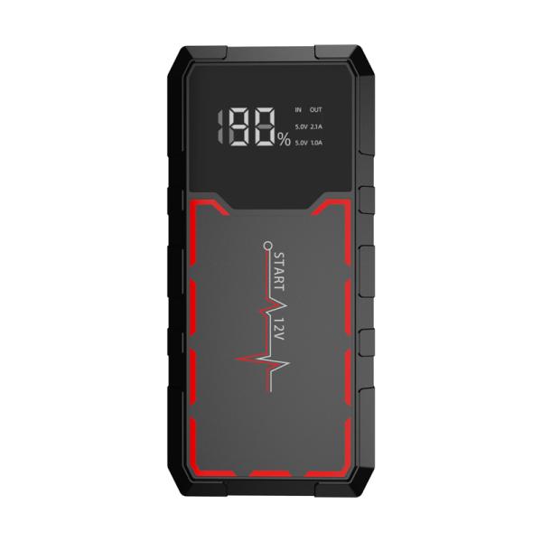 Quality Outdoor 12V Multi Function Portable Car Jump Starter 6800mAh Battery Lithium Battery Booster SmartEmergency Car Jump Starter with Digital Control, LED Light, Warning Light & SOS Function for sale