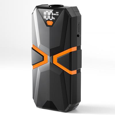 China Car Tire Inflator Jump Starter 600A Peak Power 5V/2.4A USB Output 12V Car Port 10,000+ Cycles for sale