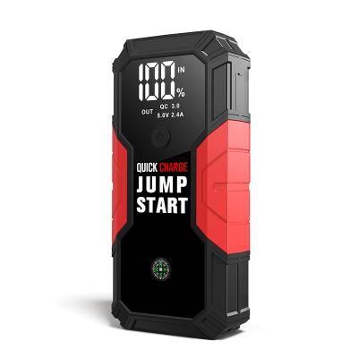 China ABS Portable Smart Car Jump Starter And Tire Inflator 600A Peak Power 5V Fast Charging for sale