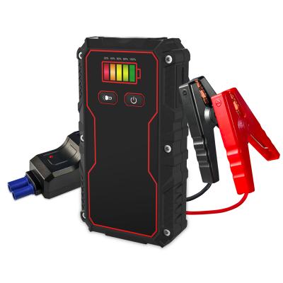 China Car Battery Jump Starter 8000mAh 10000mAh 12V With Tire Inflator Power Bank Emergency Battery Jumper Pack for sale
