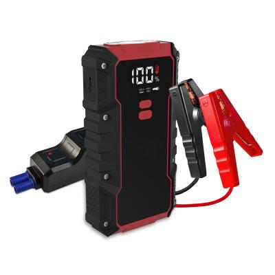 China 8000mAh 6000mAh Car Battery Jump Starter Power Bank 6 In 1 Jump Starter With Flashlight Air Pump Compressor for sale