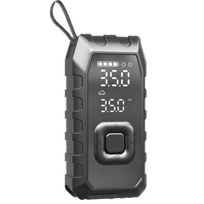 China 6000 MAh ABS Portable Jump Starter With Tyre Inflator 0-150PSI Car Air Compressor For Road Bike for sale