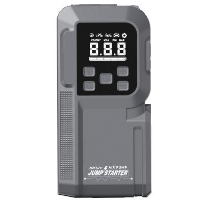 China Vehicle 2 In 1 Jump Starter Electric Handheld Air Pump Intelligent Air Pump 12V Tire Inflator 141psi for sale