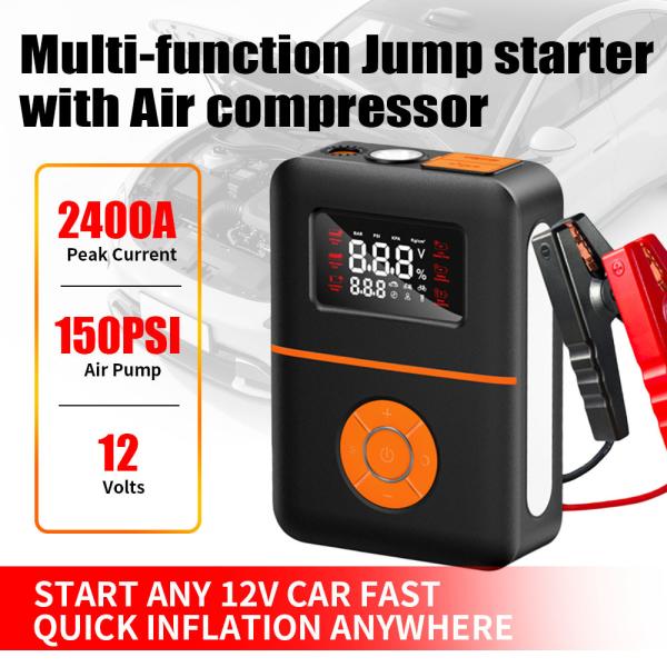 Quality 150 PSI Portable Tire Inflators 8000mAh 12000mAh 16000mAh Automotive Battery for sale
