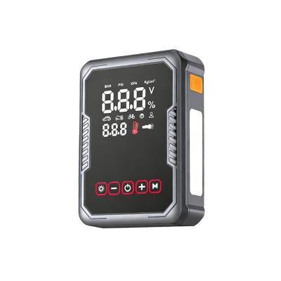 China Portable 3 In 1 Jump Starter With Tyre Inflator 12V Car Emergency Starter With SOS Warning Light for sale