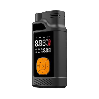 China 8000mAh Portable Power Automobile Jump Starters With Air Compressor Flashlight Lighting for sale