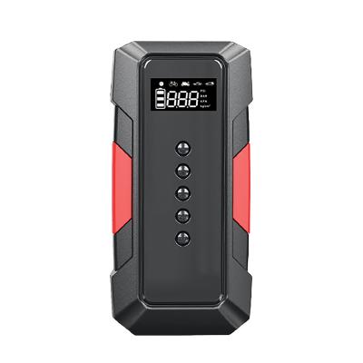 China 8000mAh Car Multi Functional Jump Starter 12V Car Emergency Start Power Supply With Air Compressor for sale